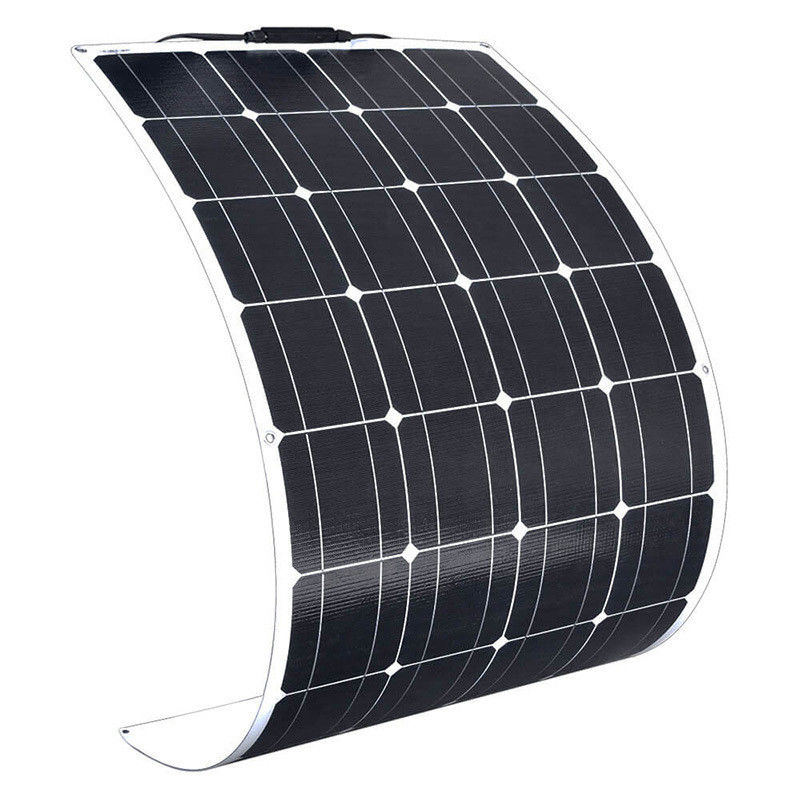 156*156 Mono Cell ETFE 100 Watt Curved Solar Panels For Solar Energy ...