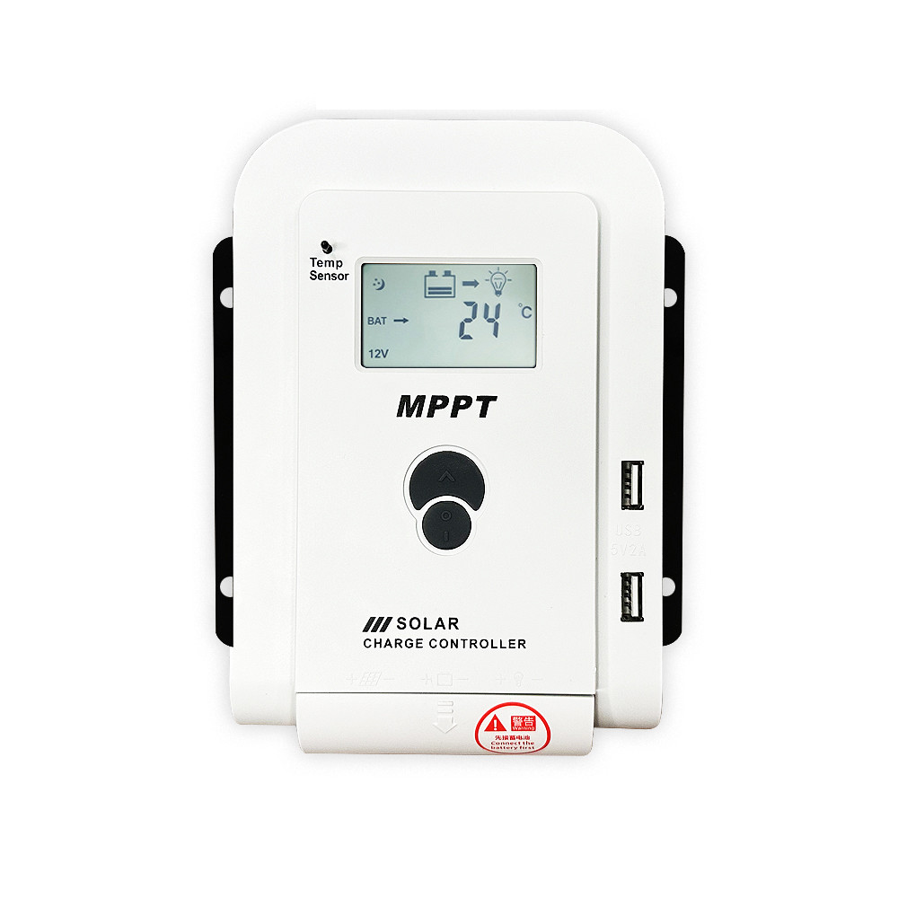 10A 20A 30A 40A 50A 60A Mppt Pwm Solar Control 12V 24V Auto Regulator Regulateur Solar Panel ...