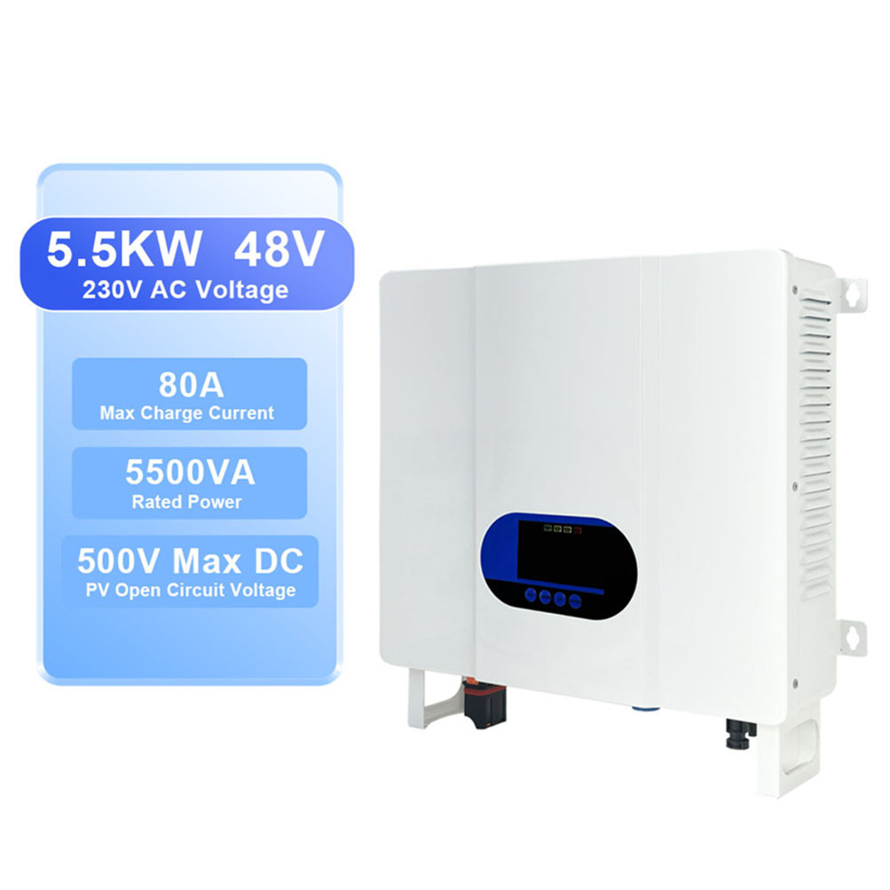 5000W 48V DC to AC 110V 220V Off Grid Hybrid Inverter with Overload Protection and Storage ...